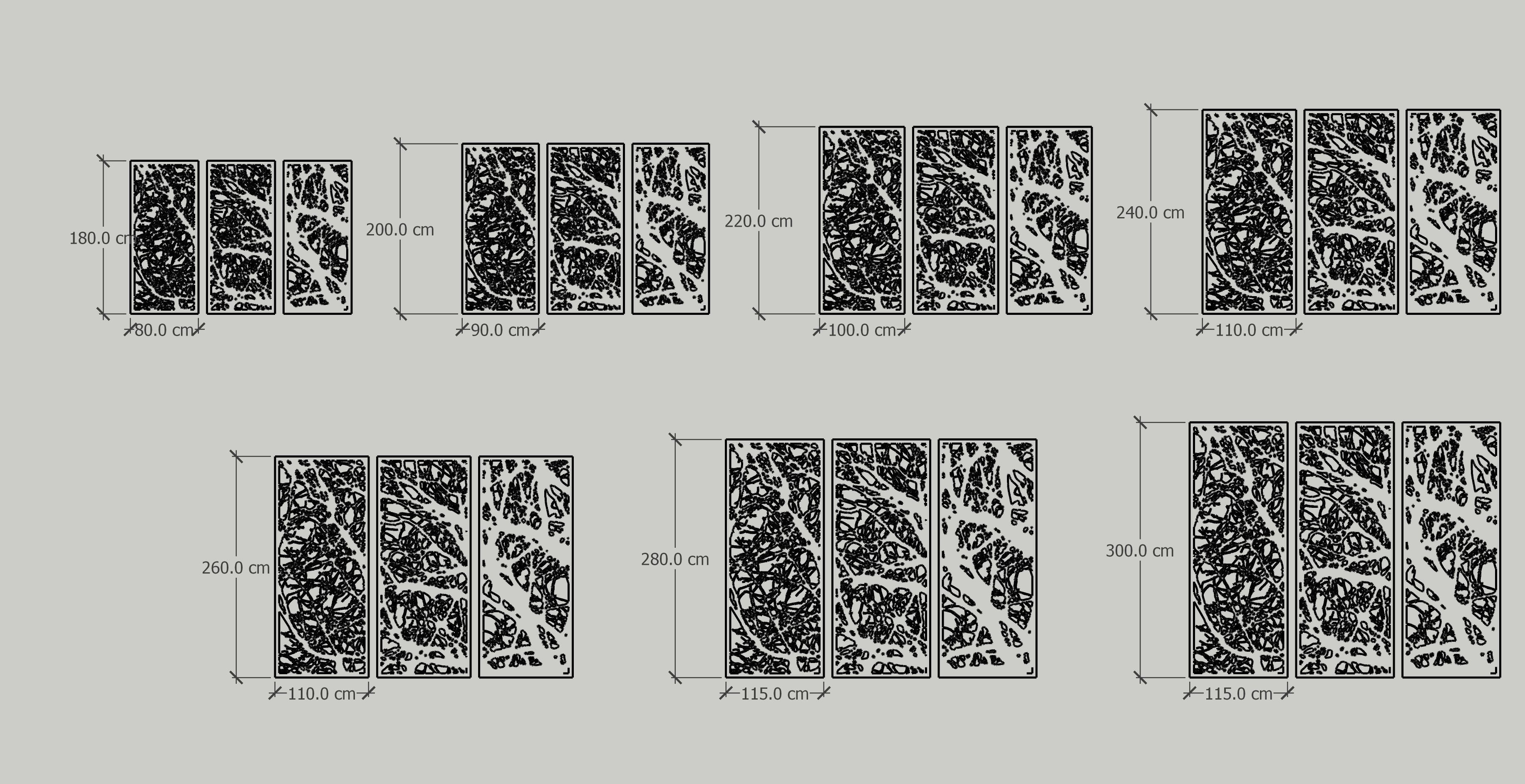 Portable Partition Full Package laser cut cnc files 3D model 3D ...