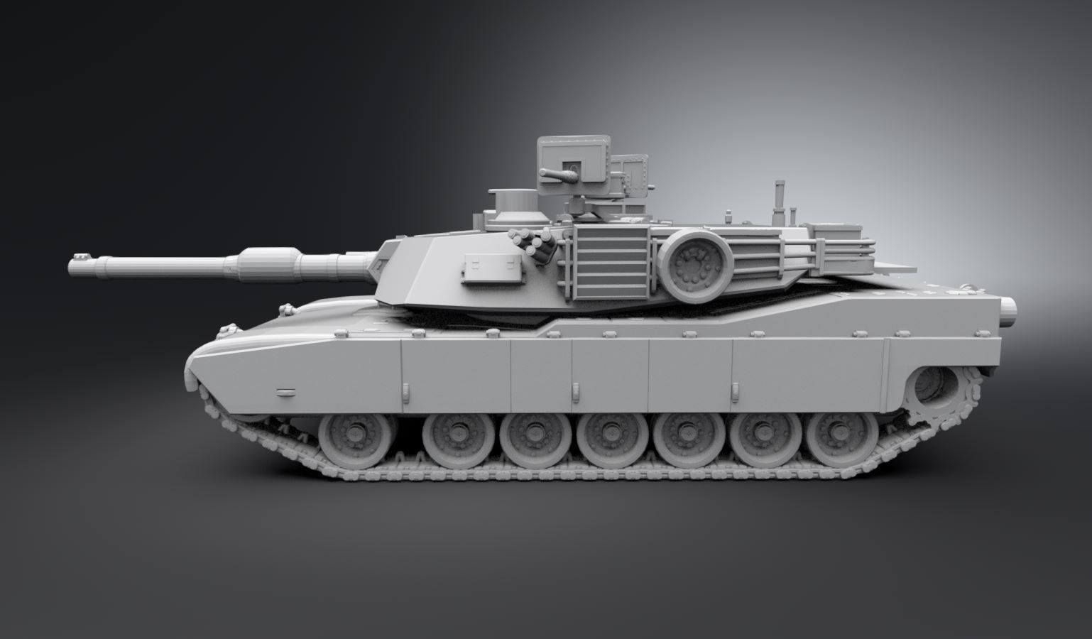 M1 Abrams Scale model 3D model 3D printable | CGTrader