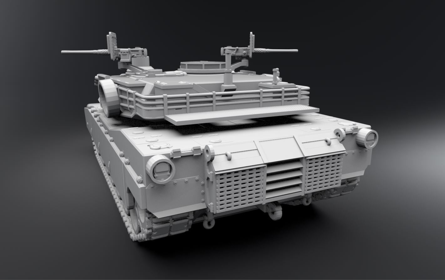 M1 Abrams Scale model 3D model 3D printable | CGTrader