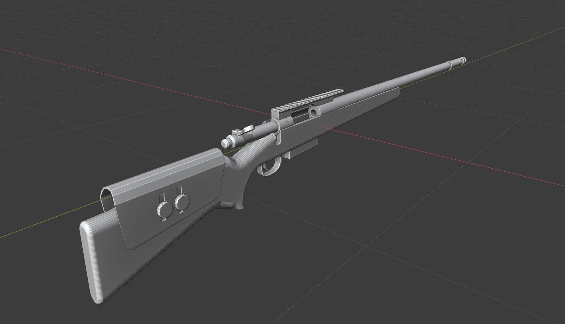 3D model M40 Sniper Rifle Low Poly VR / AR / low-poly | CGTrader