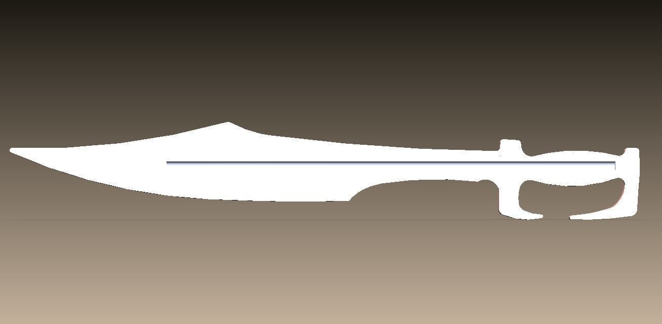 Leonid Sword Sparta Spartan King 300 Spartans Weapon Melee 3D model ...