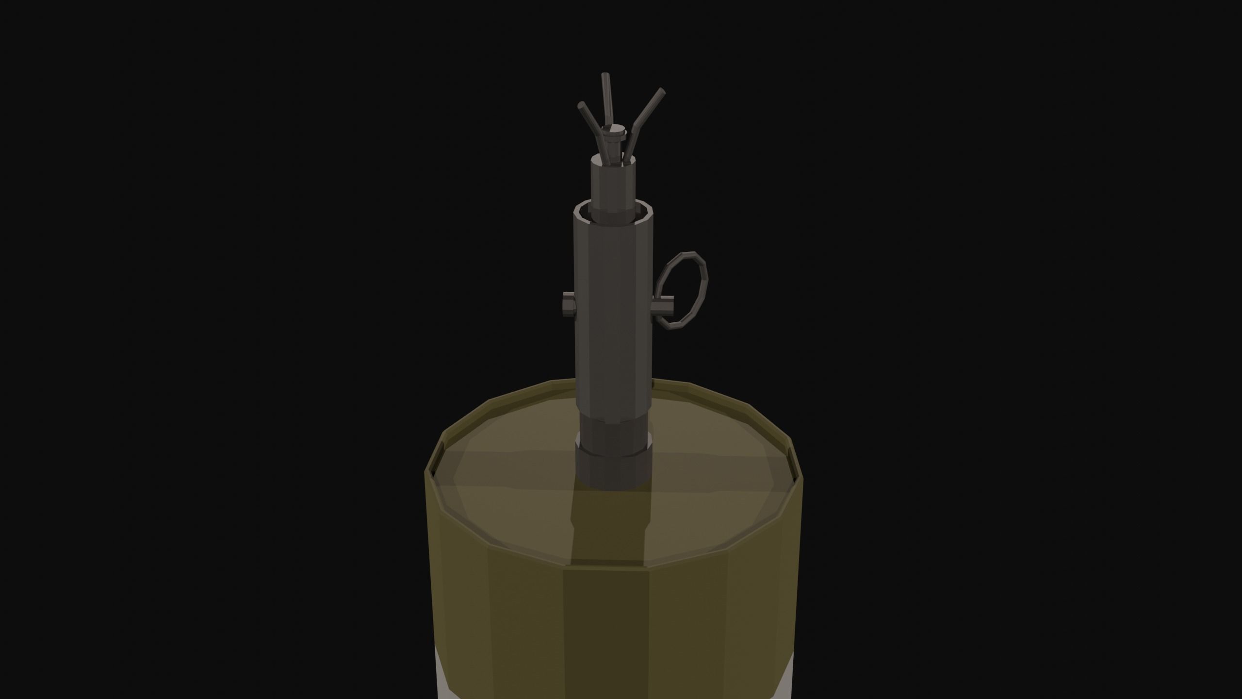 3D model Bouncing Betty S-Mine Low Poly VR / AR / low-poly | CGTrader