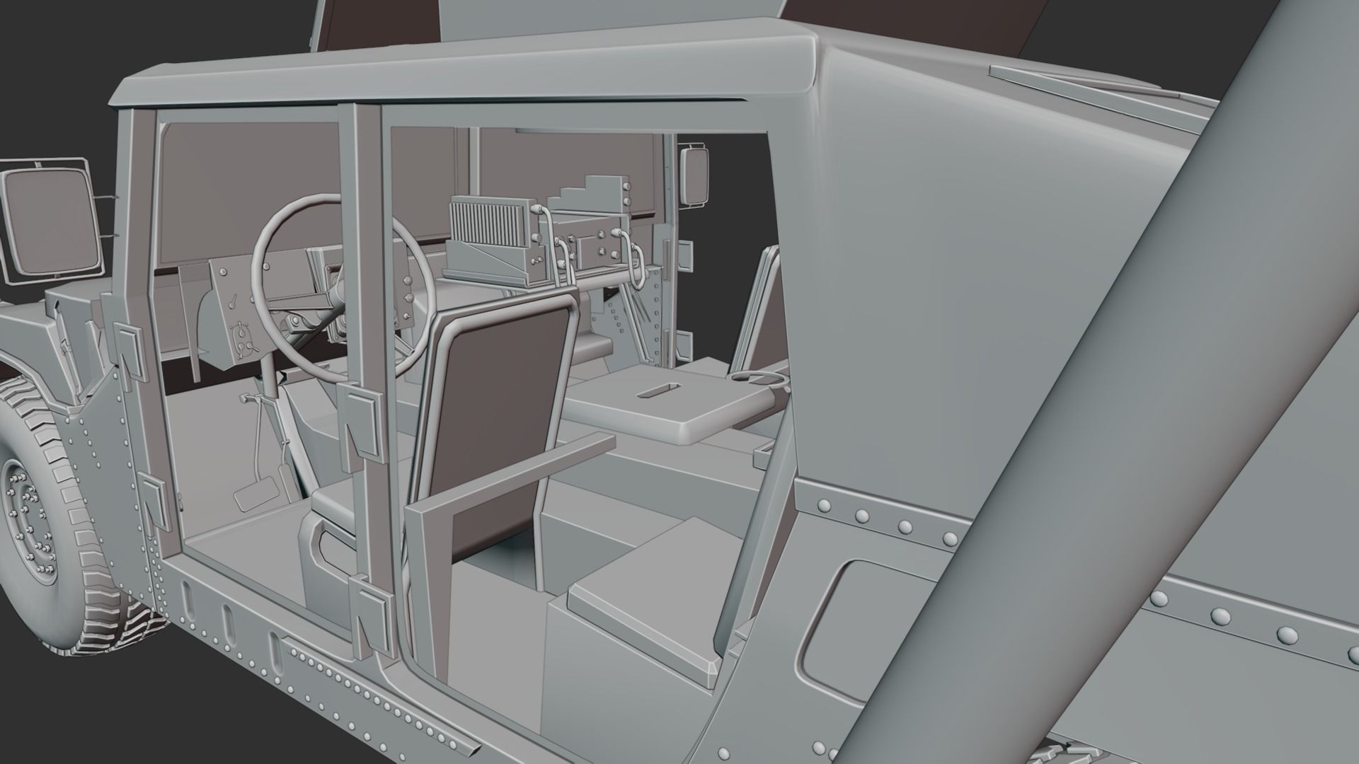 HUMVEE VEHICLE 3D model | CGTrader
