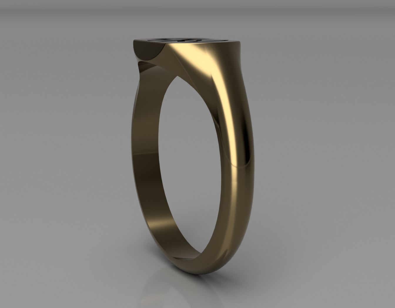White Power Ranger Signet Ring 3D model 3D printable | CGTrader