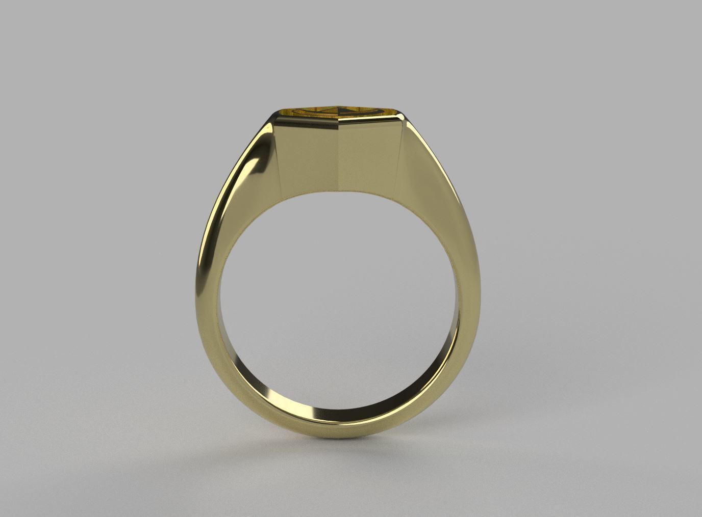 Green Power Ranger Signet Ring 3D model 3D printable | CGTrader