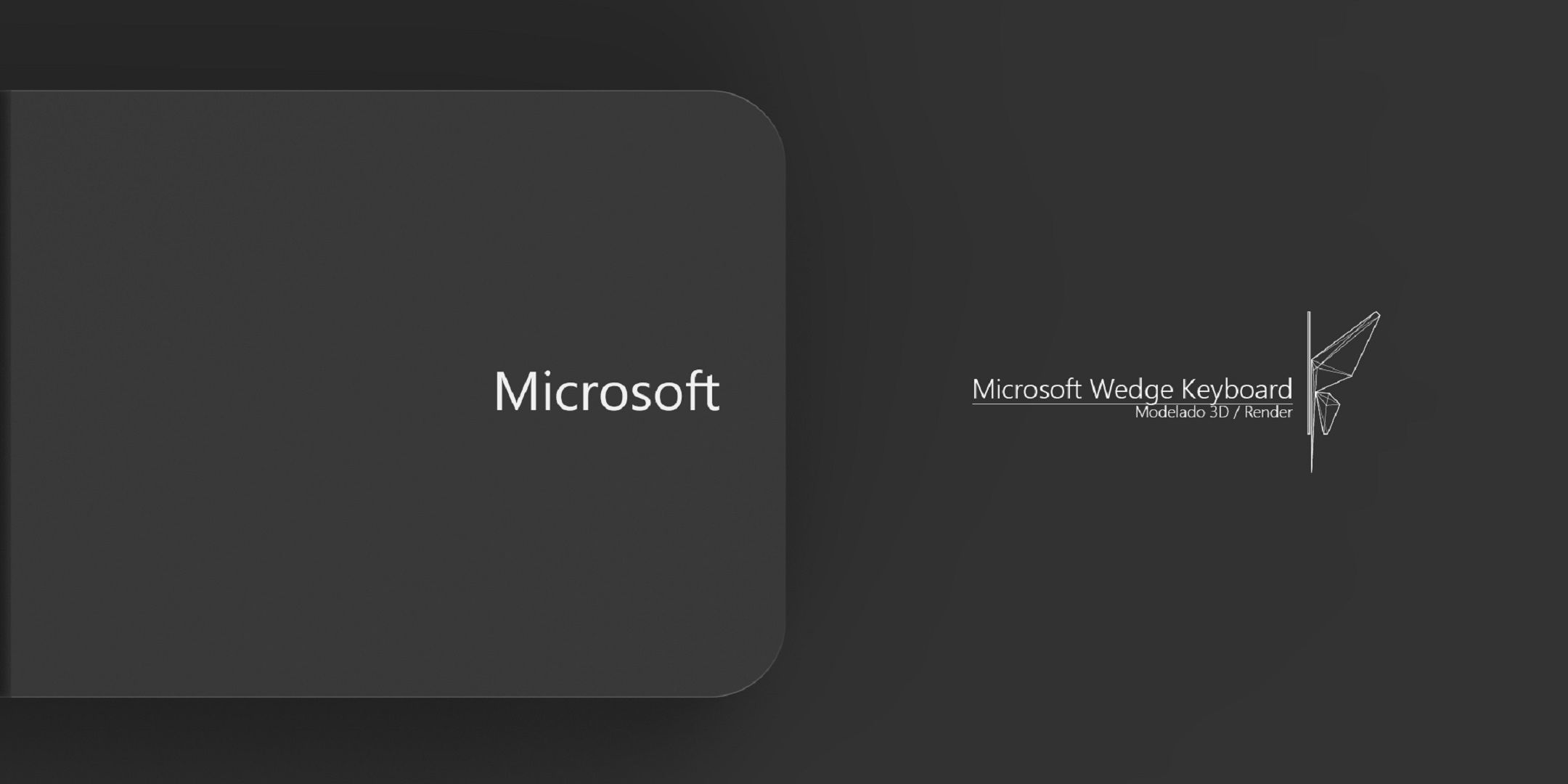Microsoft Wedge Keyboard 3D model | CGTrader