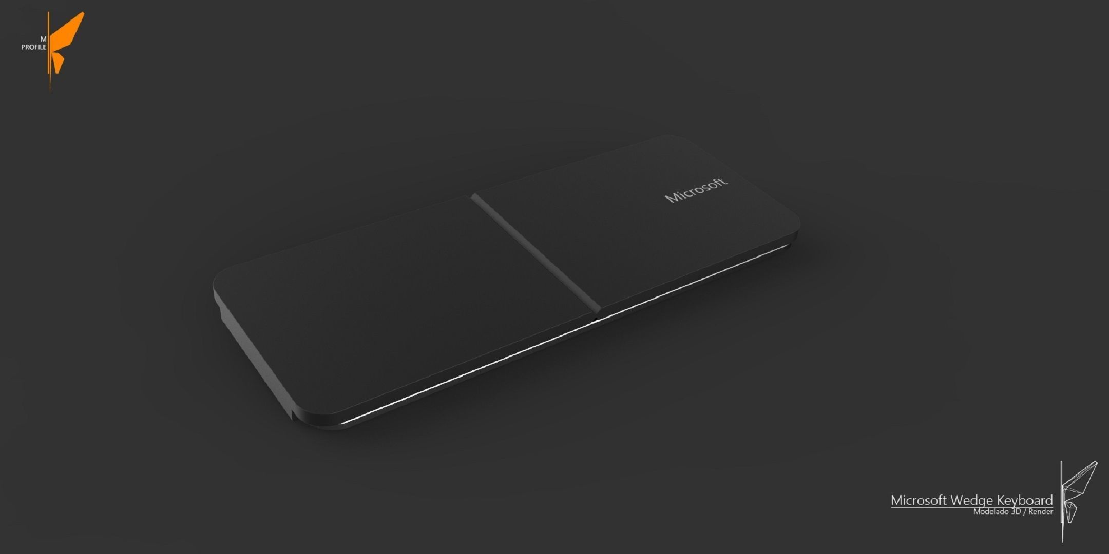 Microsoft Wedge Keyboard 3D model | CGTrader