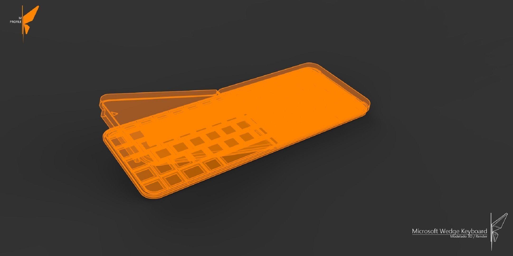 Microsoft Wedge Keyboard 3D model | CGTrader
