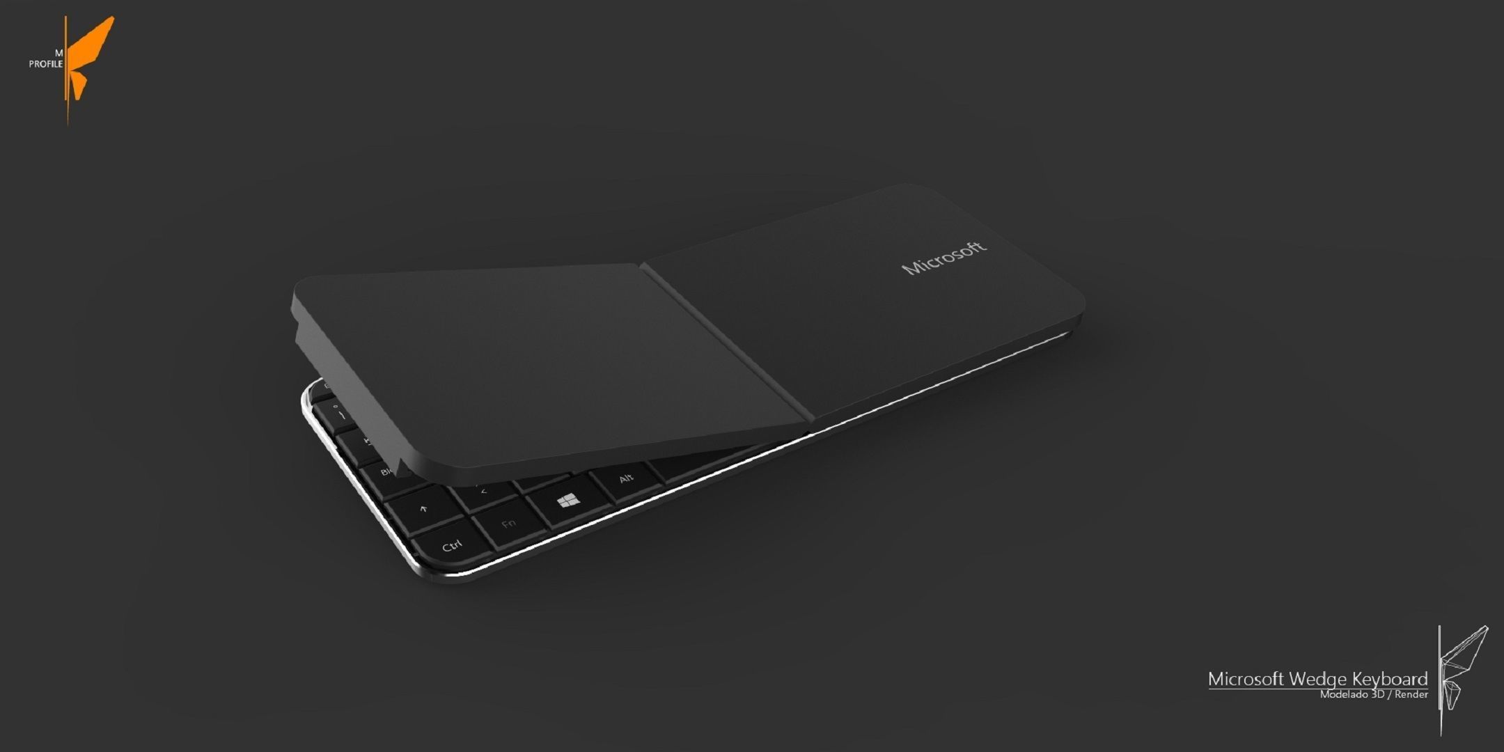 Microsoft Wedge Keyboard 3D model | CGTrader