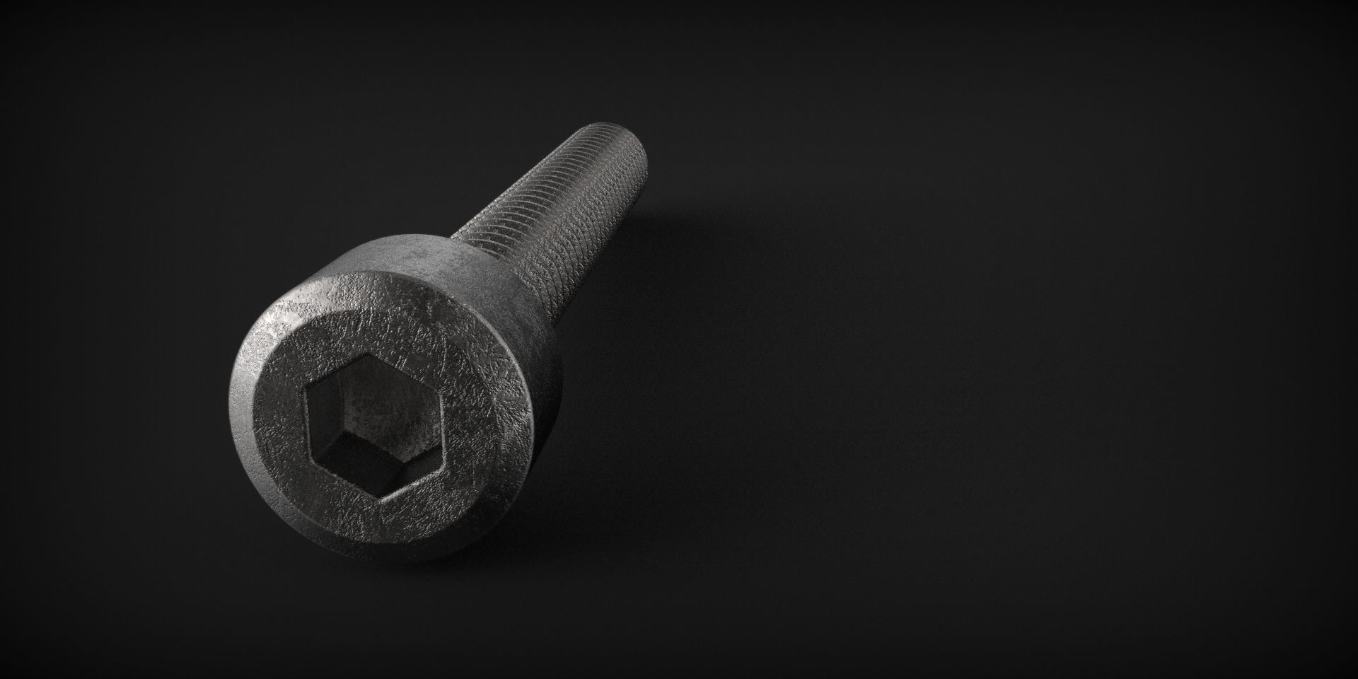 Hexagonal Socket Head Screw for allen key 3D model | CGTrader