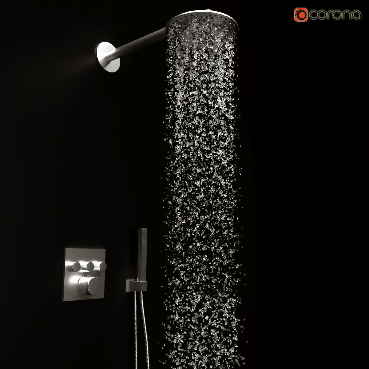 Shower 02 3D model | CGTrader