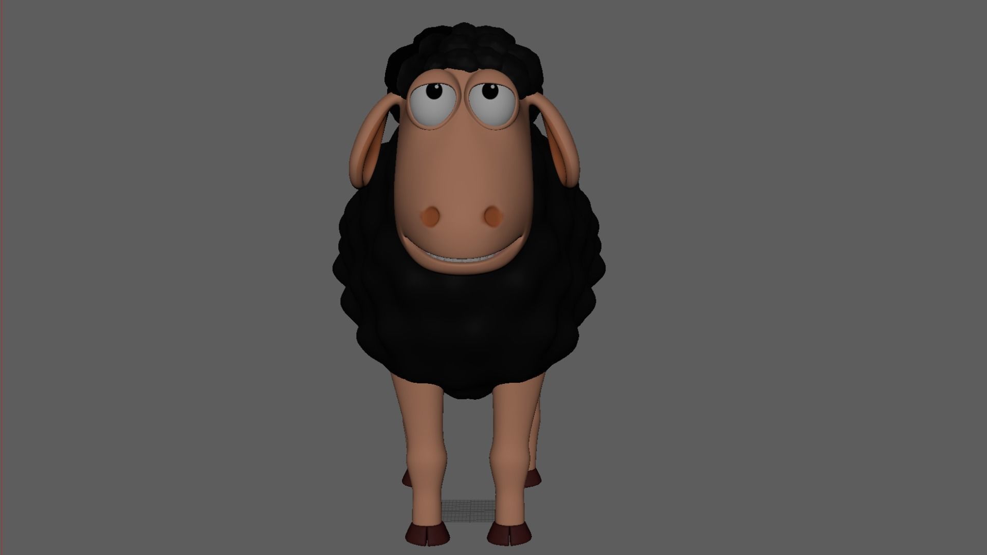 Cartoon Sheep 3D model rigged | CGTrader