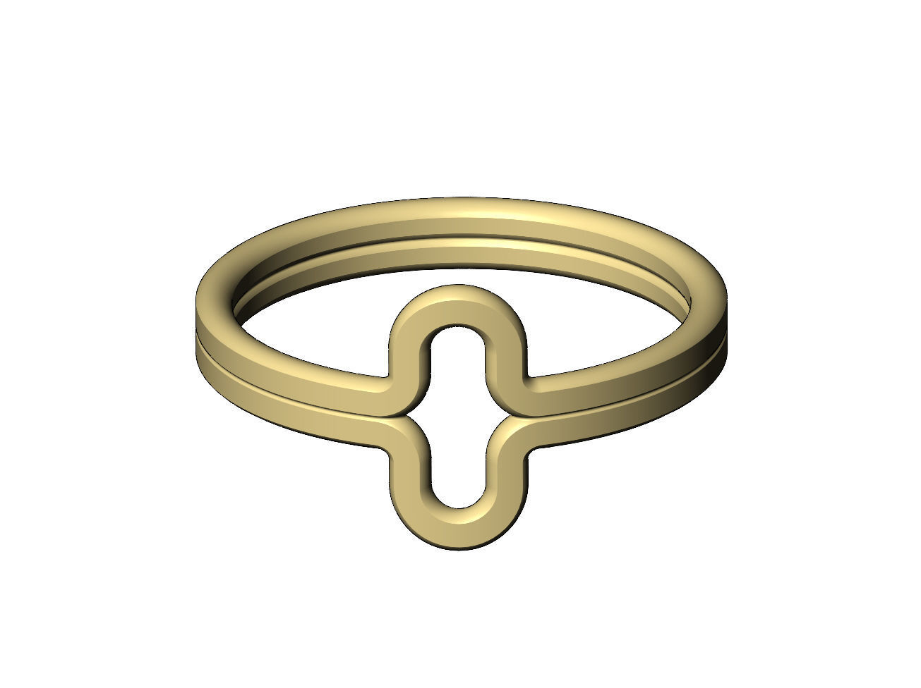 Wire slot shaped thin band US sizes 5to9 3D model 3D printable | CGTrader