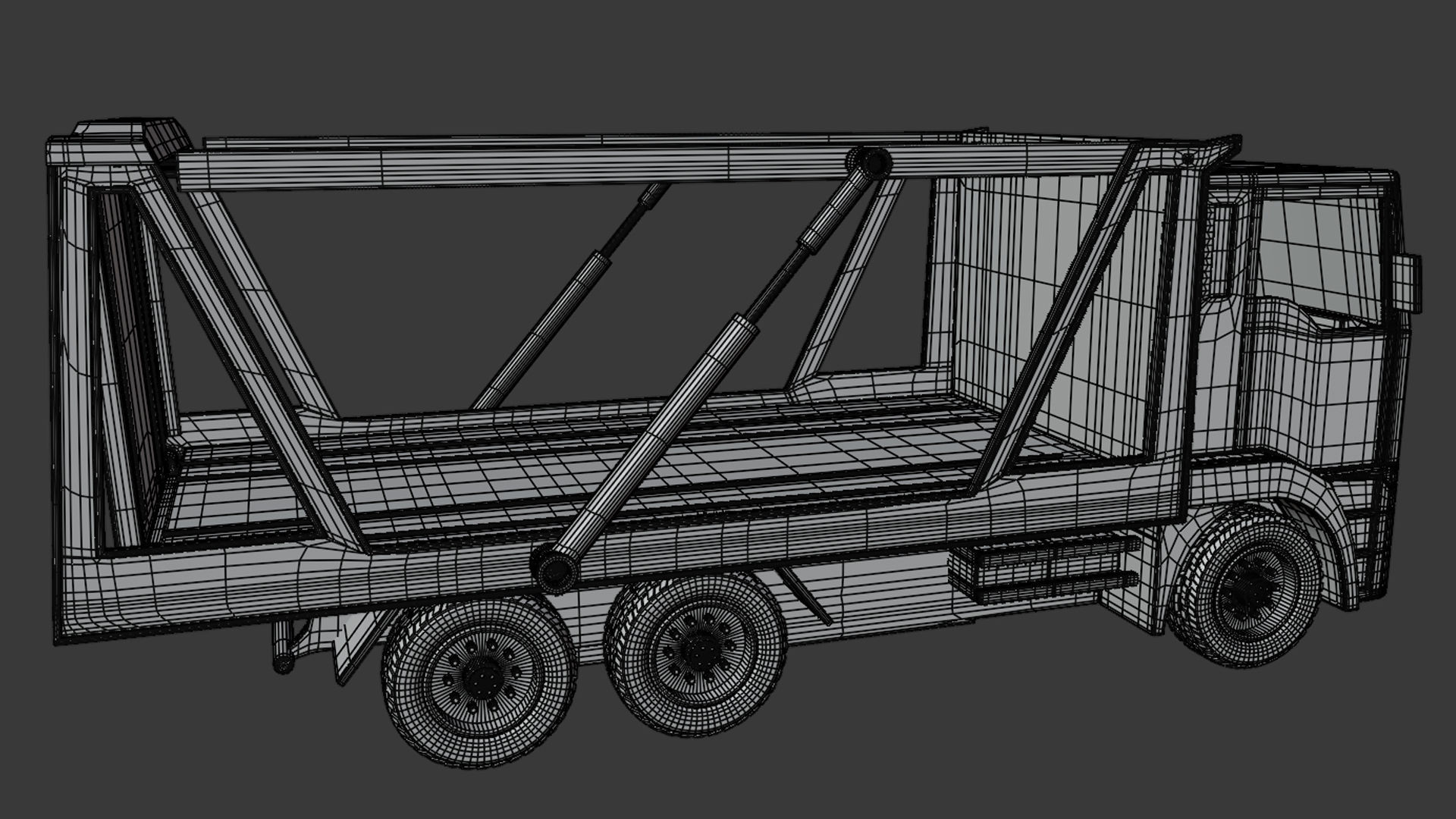 Toy car transporter 3D model rigged | CGTrader