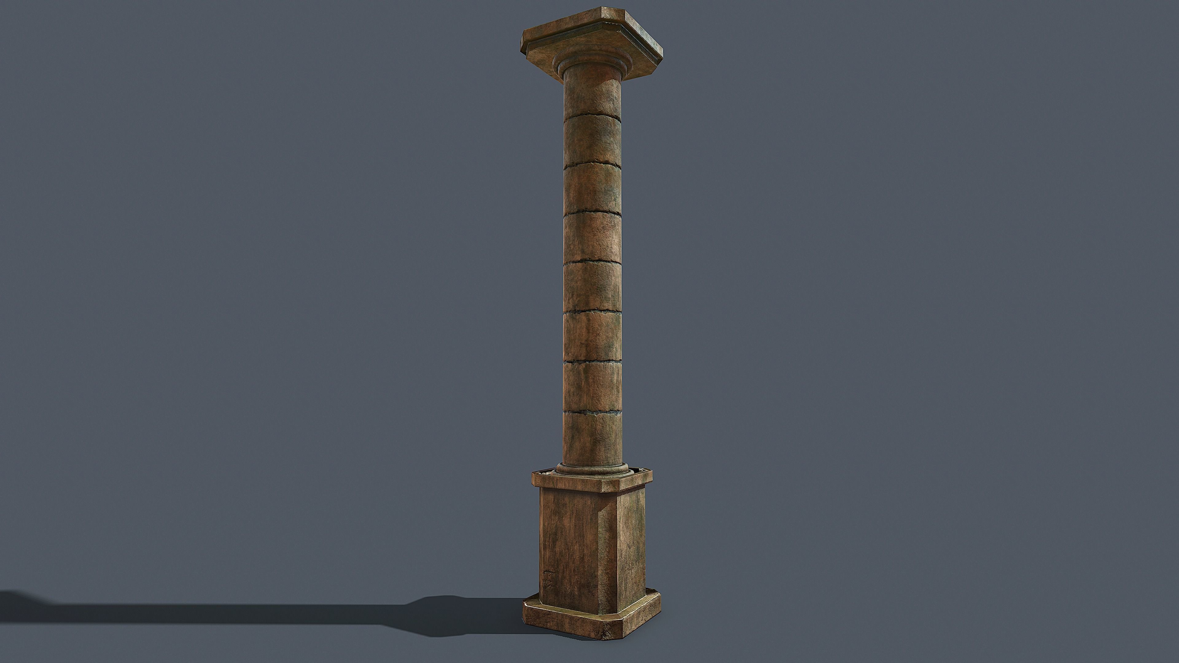 3D model Medieval column VR / AR / low-poly | CGTrader