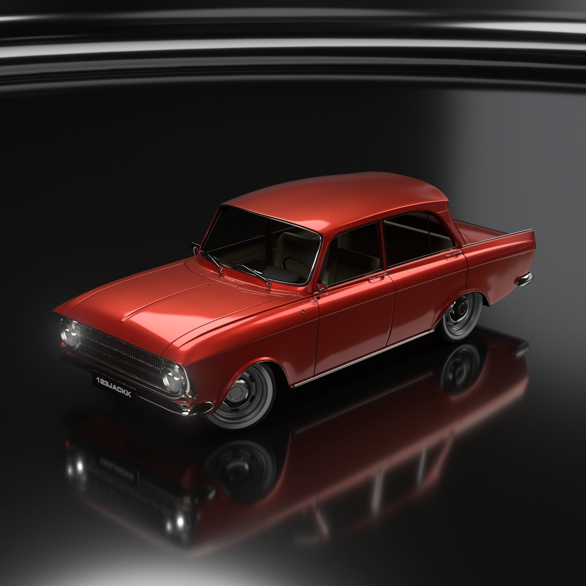 Moskvich 412 3D model | CGTrader