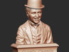 Charlie Chaplin portrait Sculpture 3D model 3D printable | CGTrader