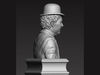 Charlie Chaplin portrait Sculpture 3D model 3D printable | CGTrader
