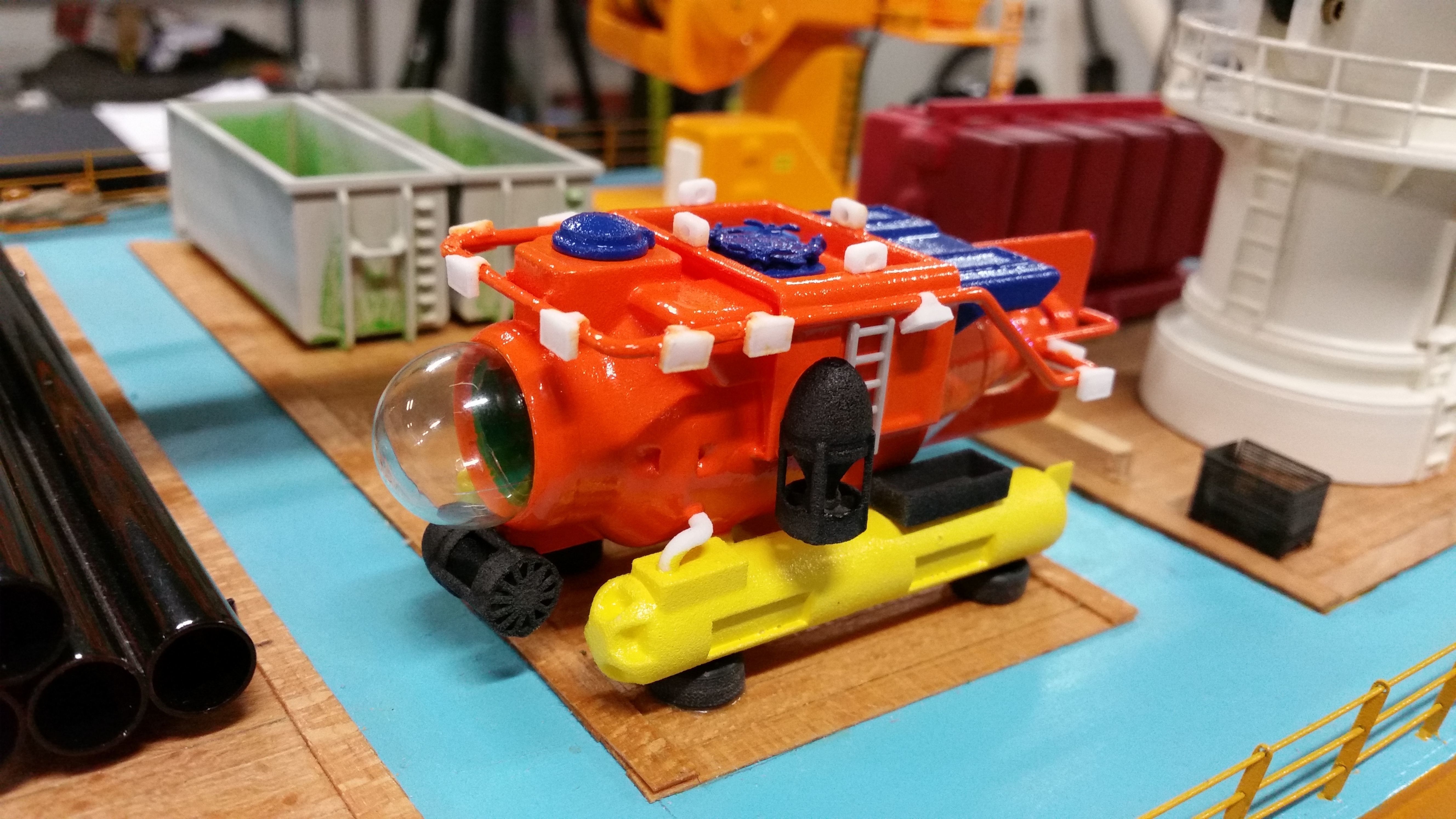 Research submarine 3D model 3D printable | CGTrader