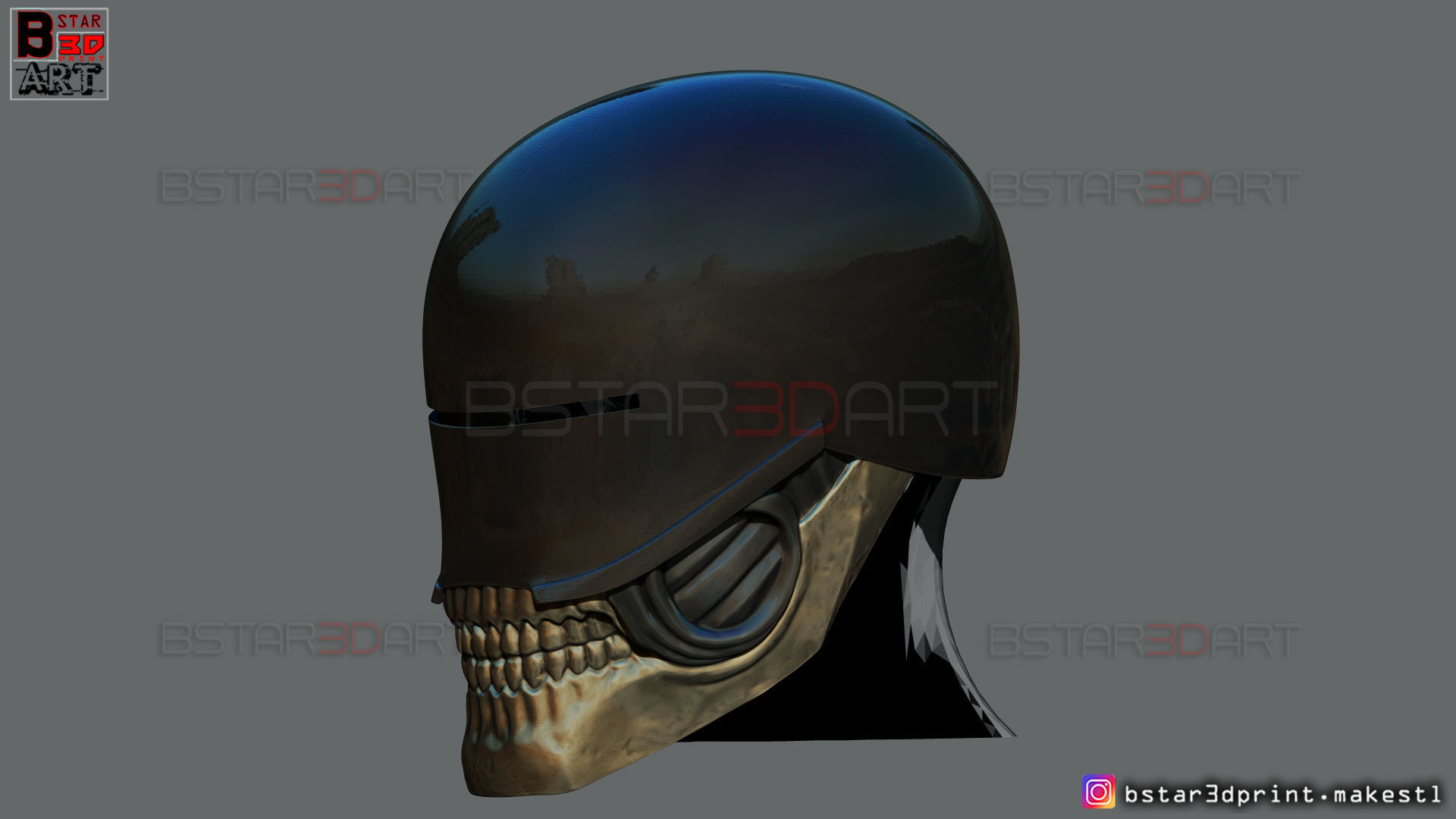 Bloodsport Mask - The Suicide Squad - DC Comics cosplay 3D model 3D ...