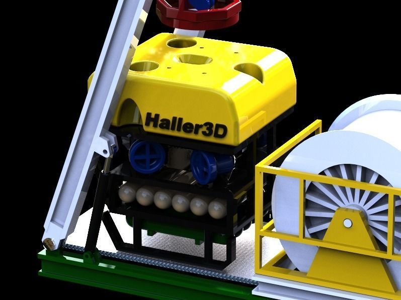 ROV type A with LARS 3D model 3D printable | CGTrader