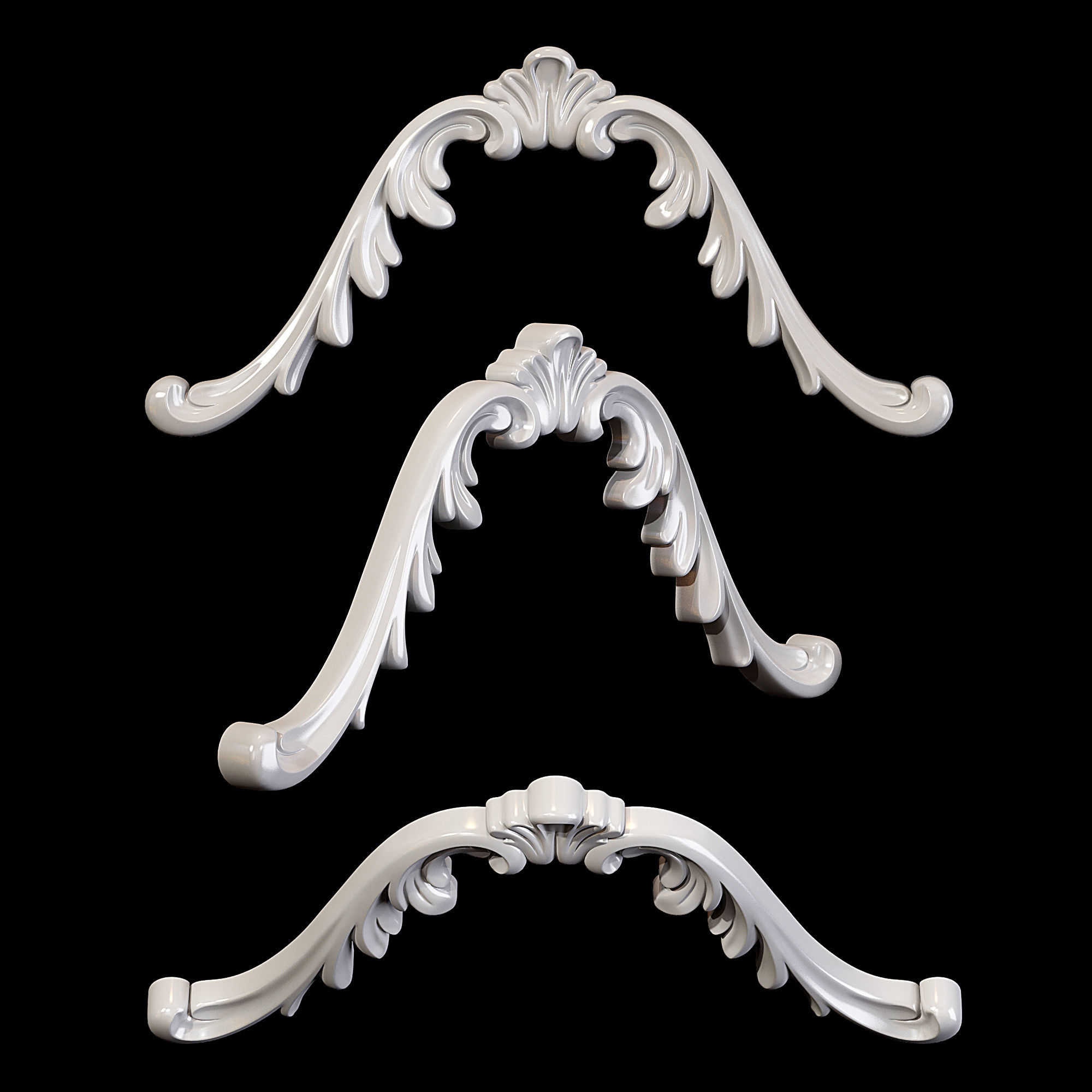 Classic carved 099 3D model | CGTrader