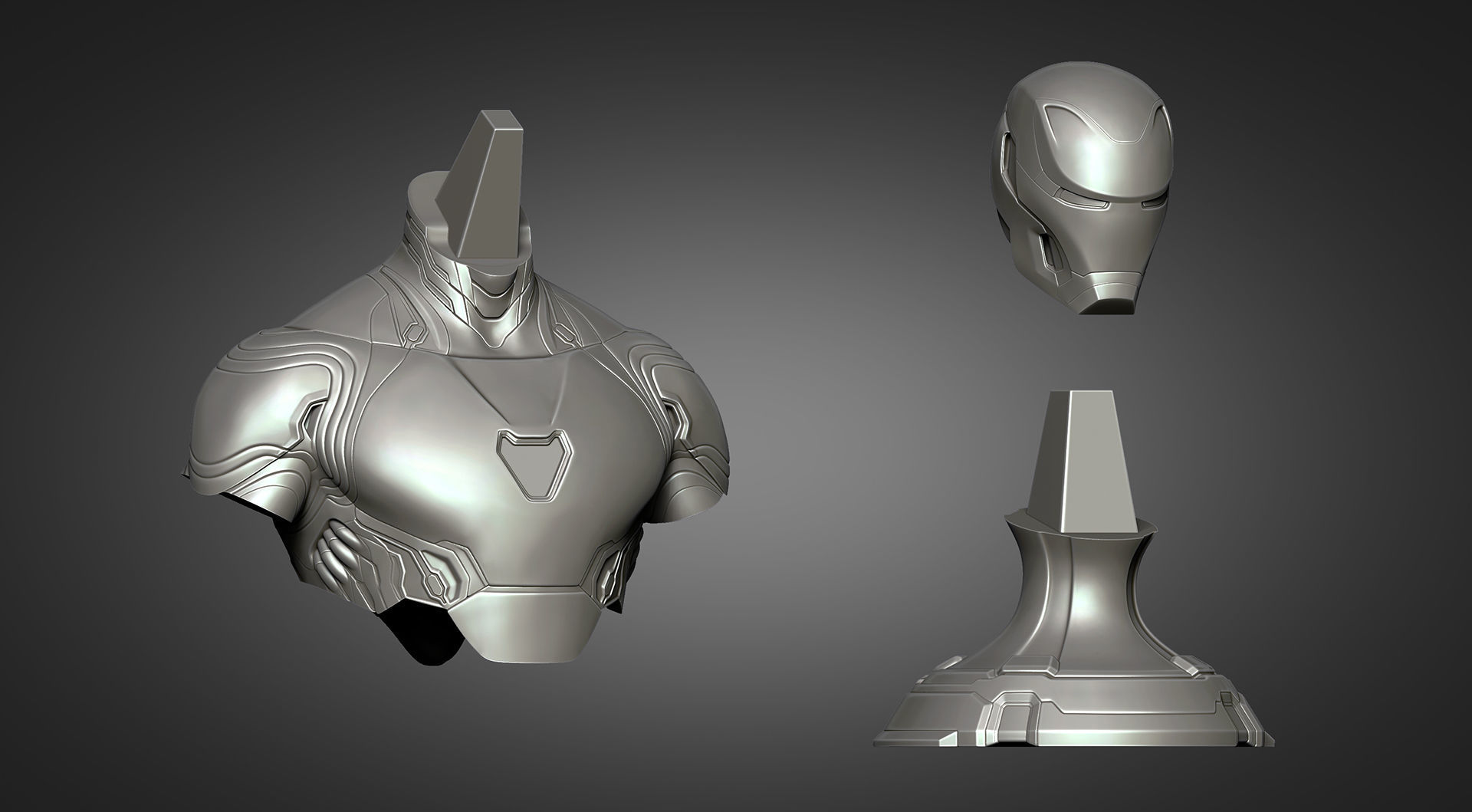 Iron Man MK50 bust 01 - Infinity War 3D model 3D printable | CGTrader