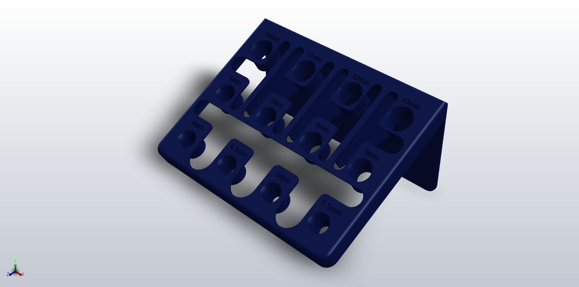 Metric Socket Set With Racks 3D model 3D printable | CGTrader