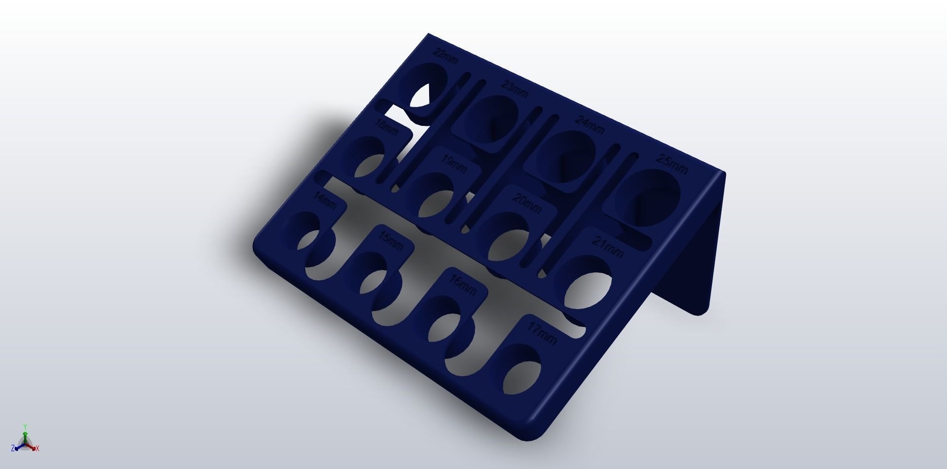 Metric Socket Set With Racks 3D model 3D printable | CGTrader