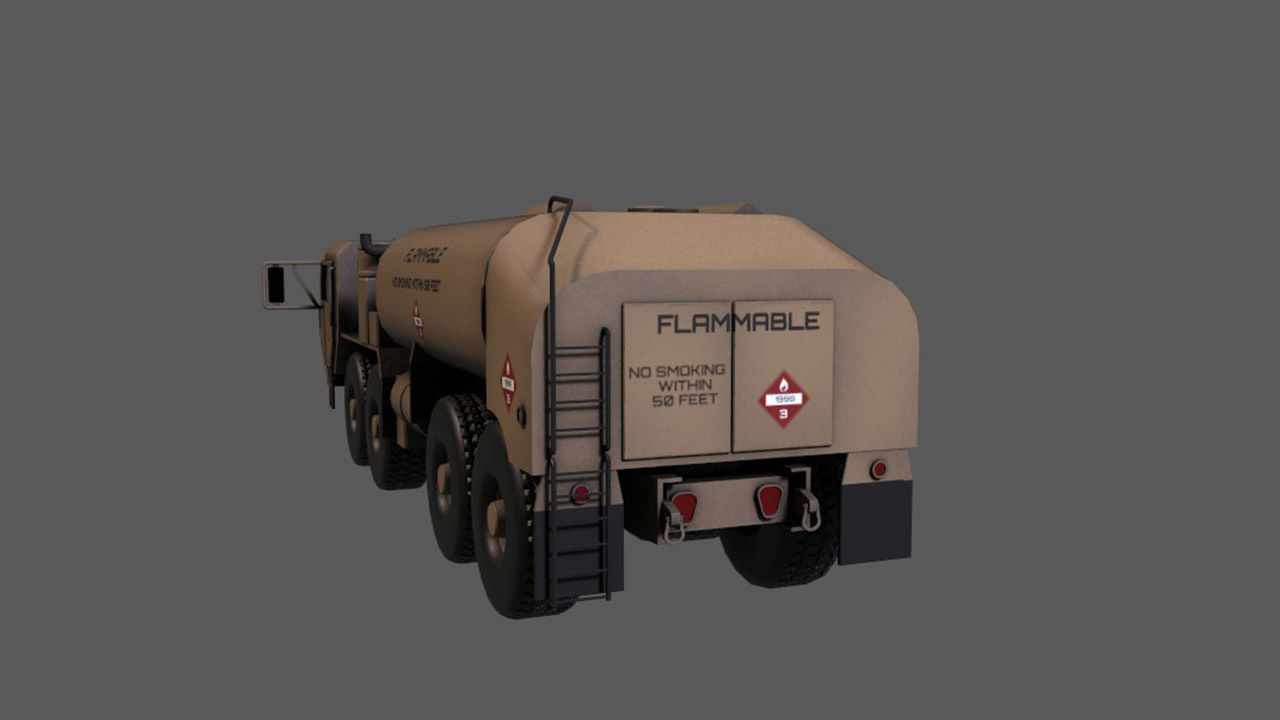 3D model military truck oshkosh m978a4 3d model VR / AR / low-poly ...
