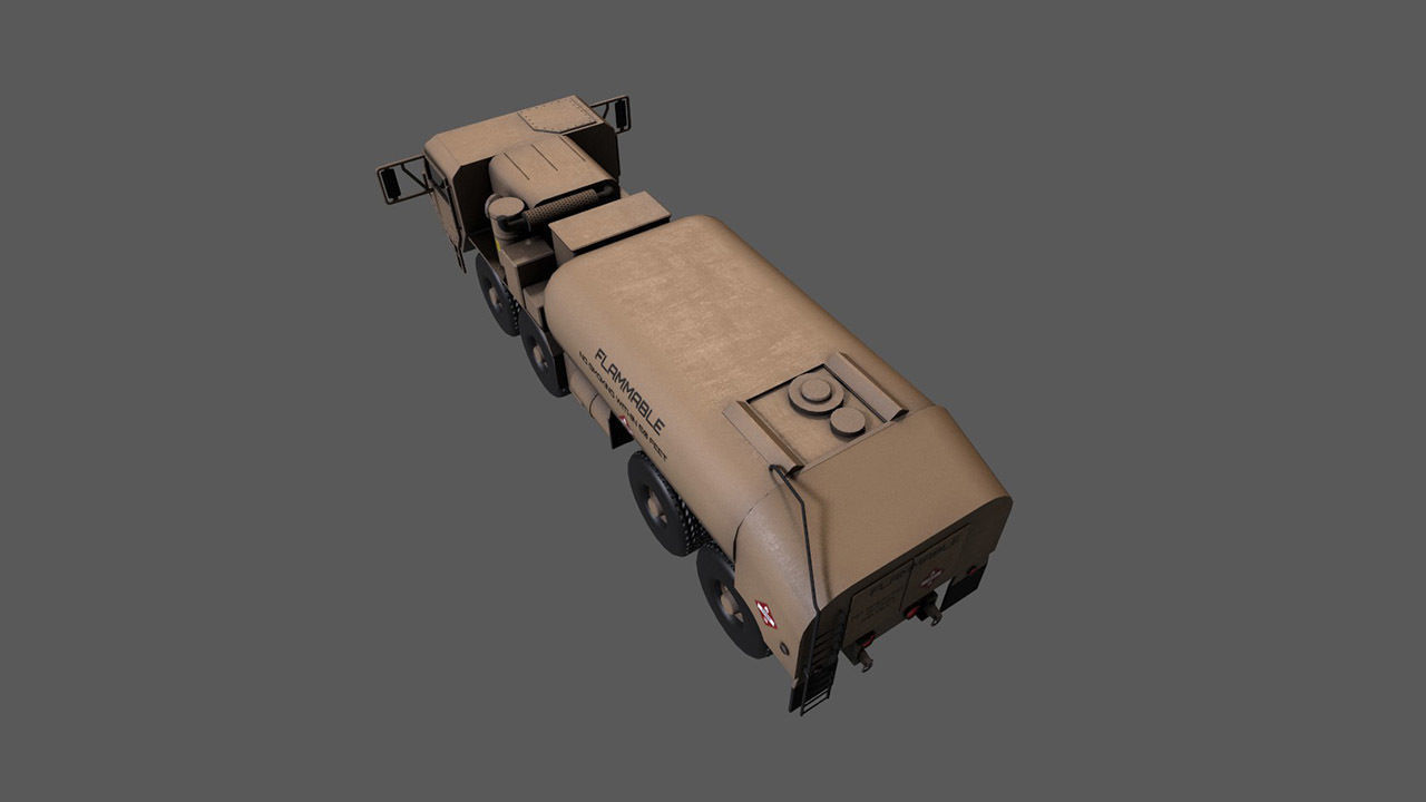 3D model military truck oshkosh m978a4 3d model VR / AR / low-poly ...