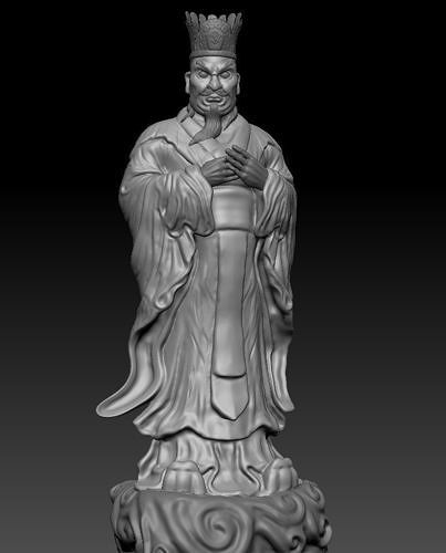 Chinese Statues two versions 3D model 3D printable | CGTrader