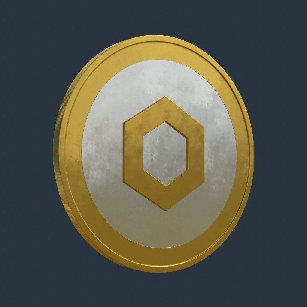 Chainlink LINK - Cryptocurrency Coin 3D model | CGTrader