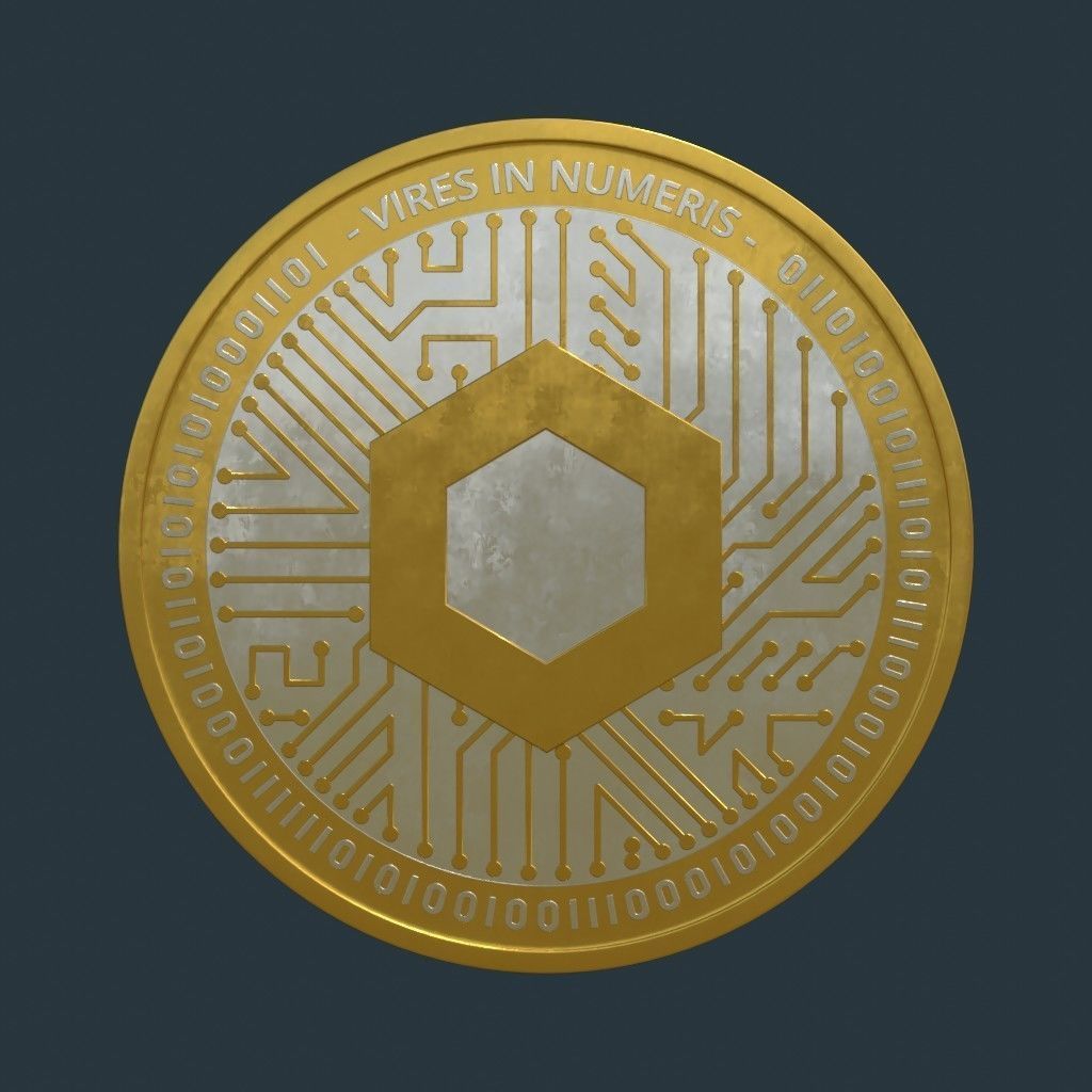 Chainlink LINK - Cryptocurrency Coin 3D model | CGTrader