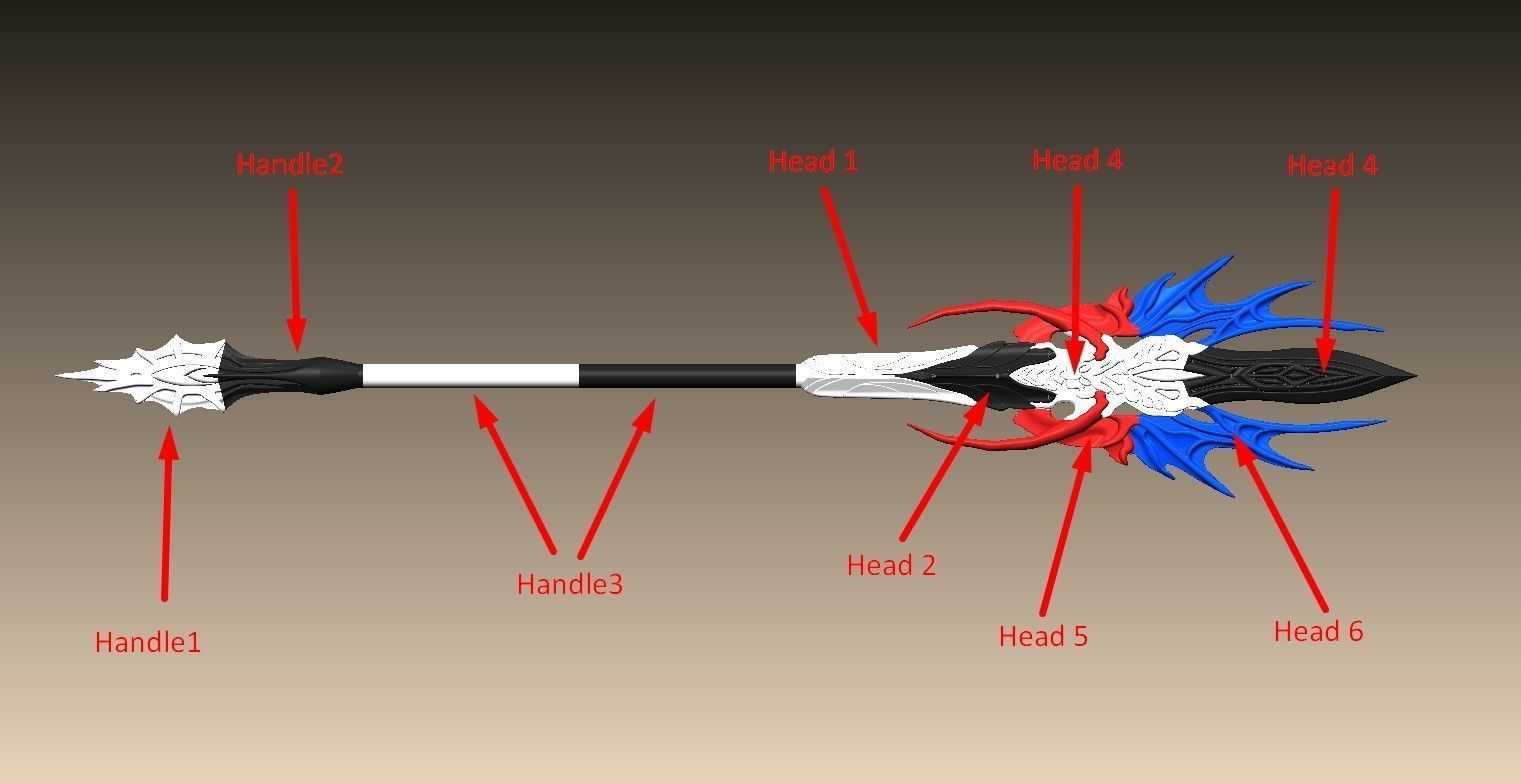 Arcana Mace Lineage2 3D model 3D printable | CGTrader