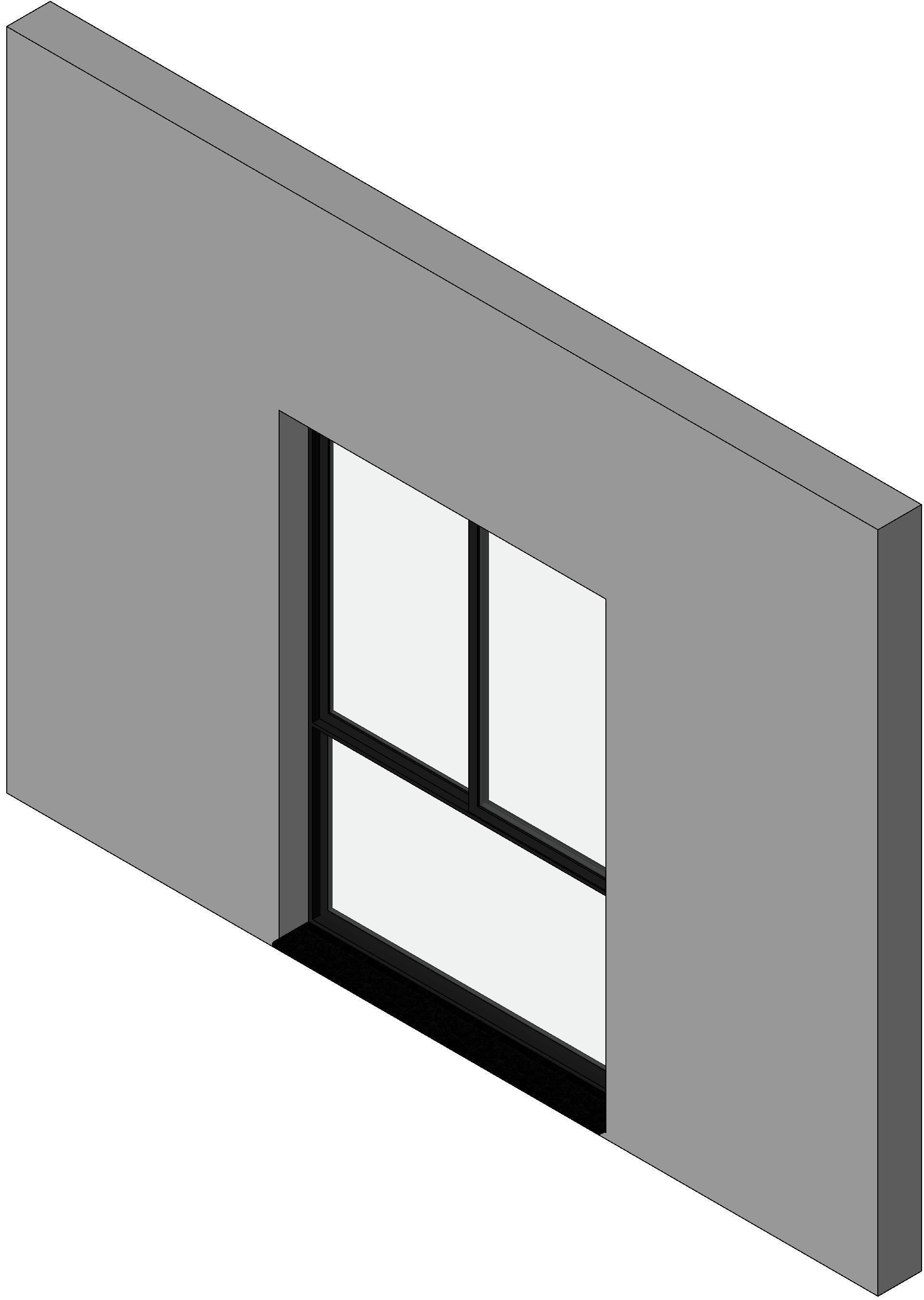 slide windows aluminium alcoa 2ff 3D model | CGTrader