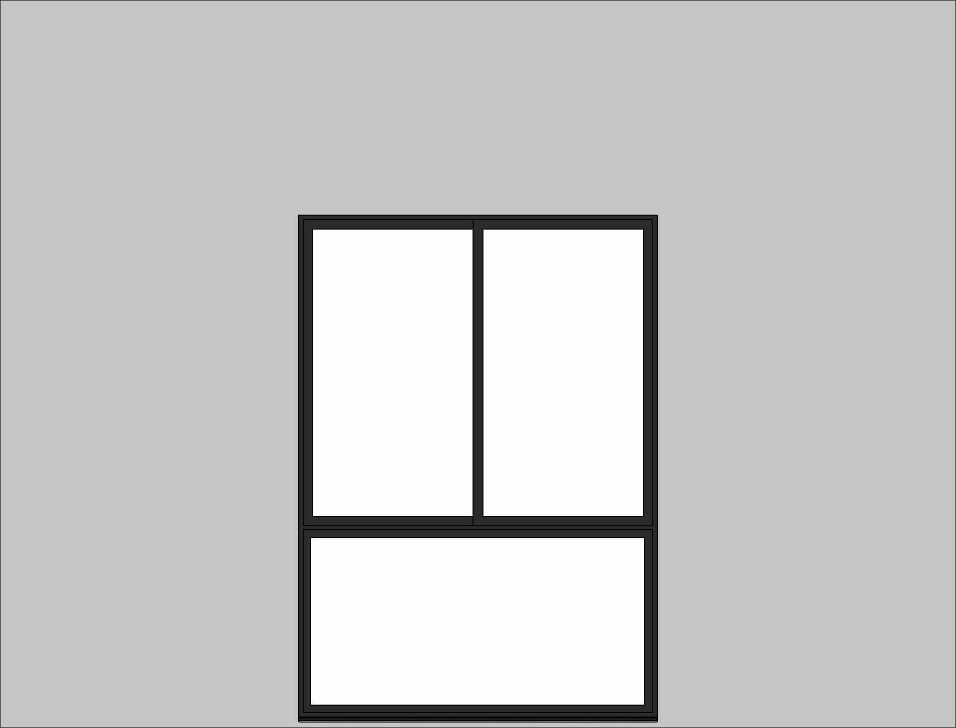 slide windows aluminium alcoa 2ff 3D model | CGTrader