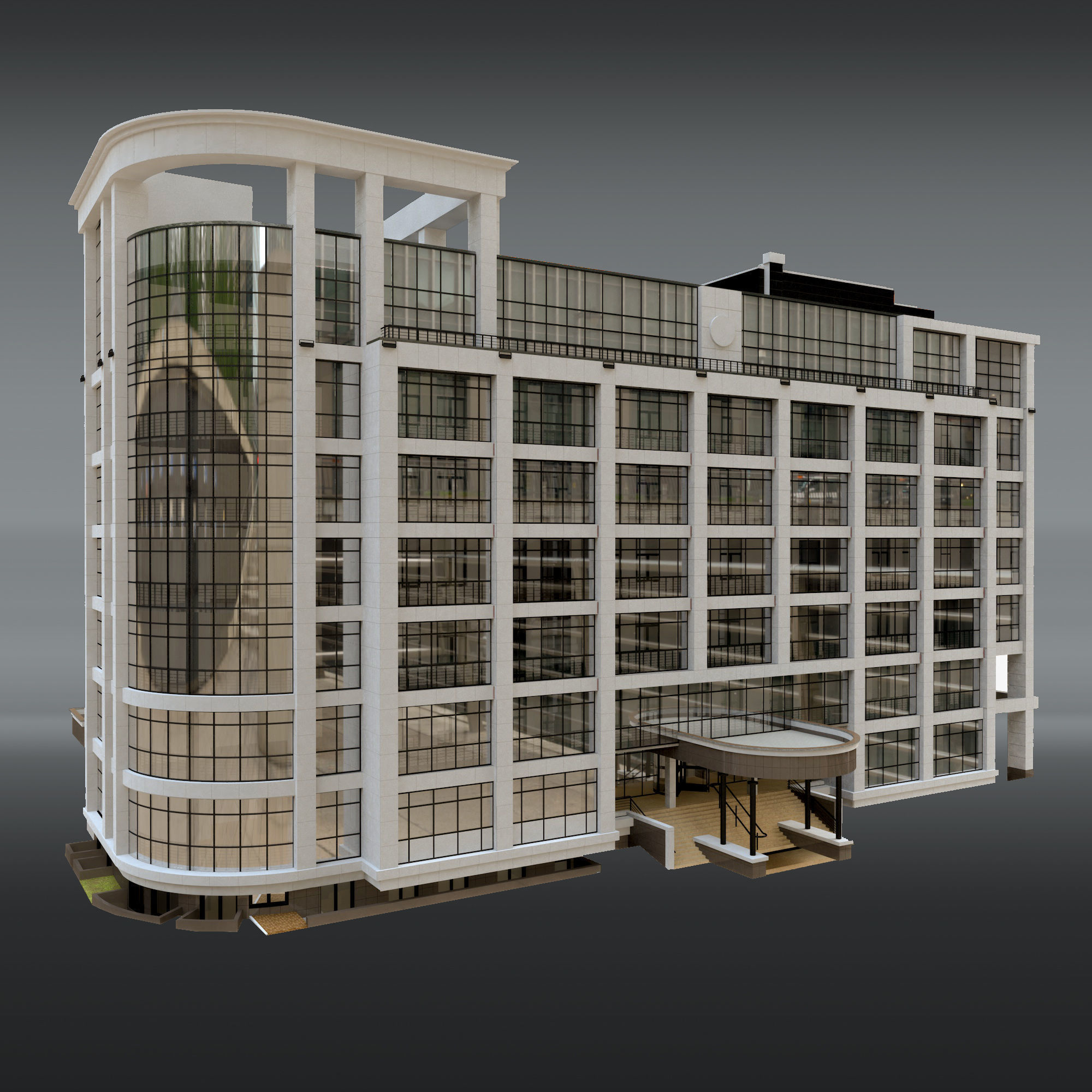 Urban Court Building 3D model | CGTrader