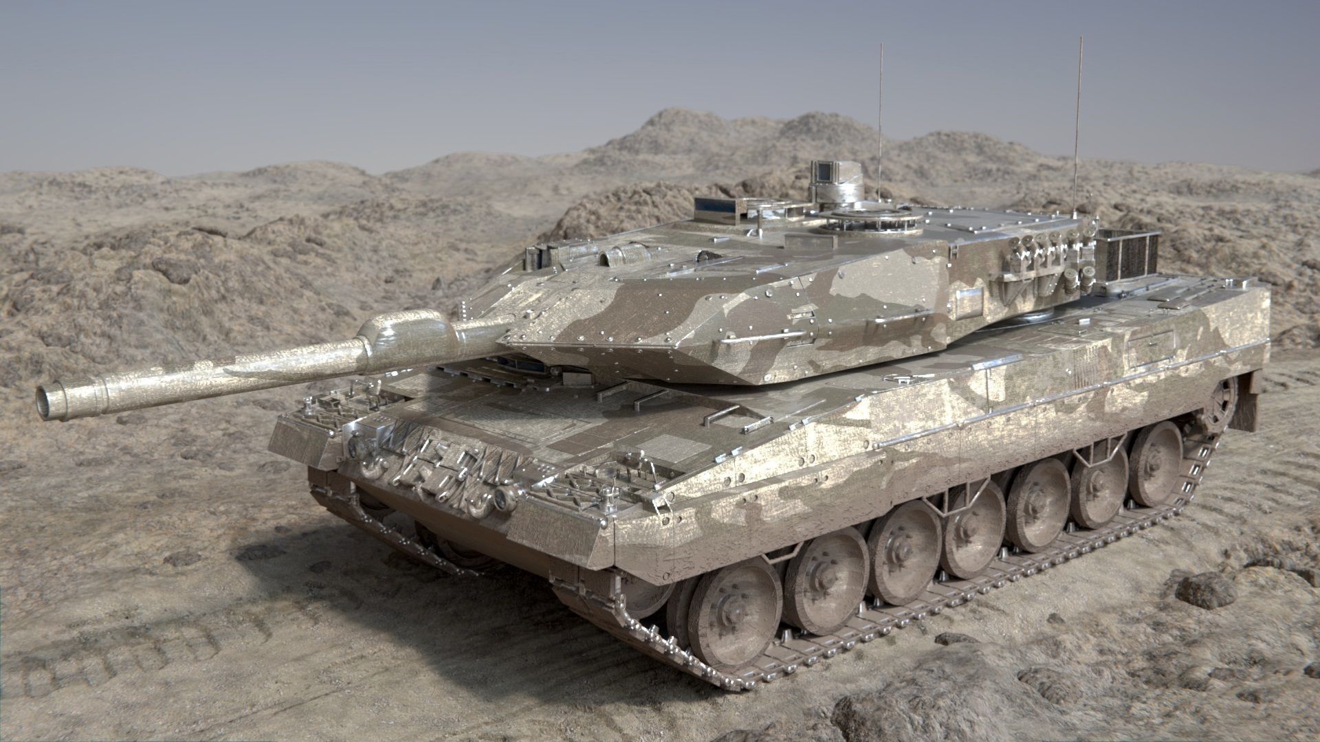 Leopard A2 Tank 3D model | CGTrader