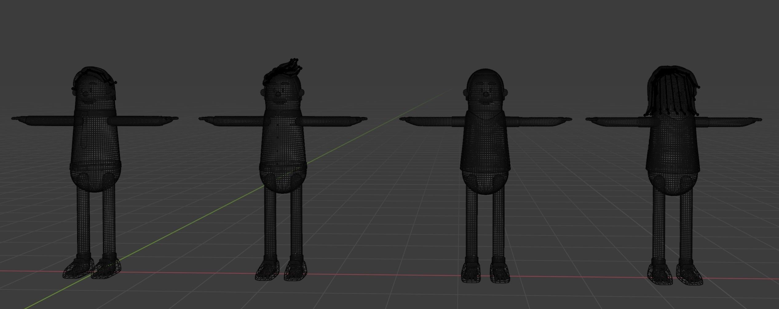 3D model 3D Illustration Explainer Toon Characters VR / AR / low-poly ...