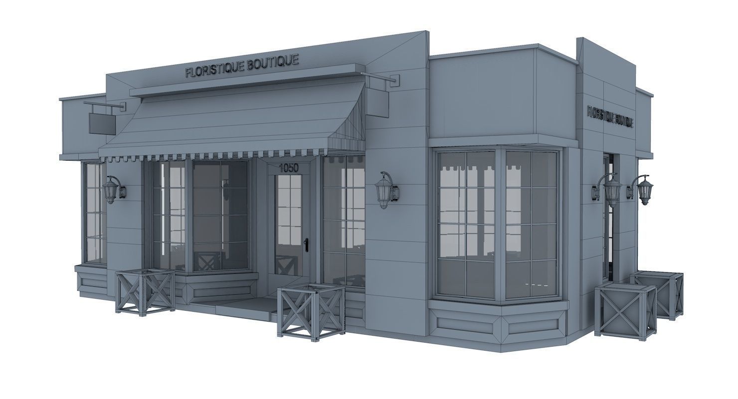 Urban Pavillion Store 3D model | CGTrader