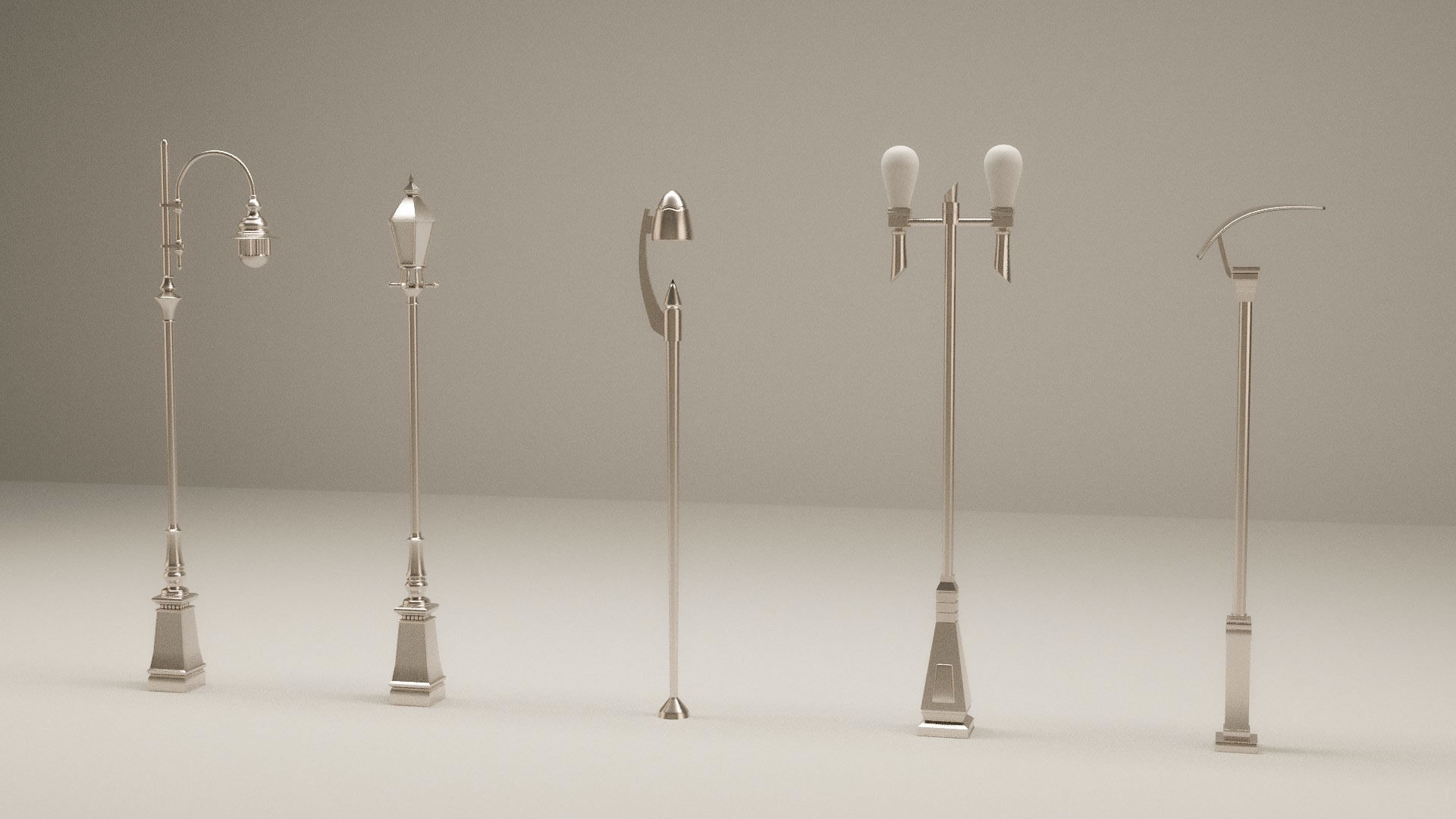 City lights 3D model | CGTrader