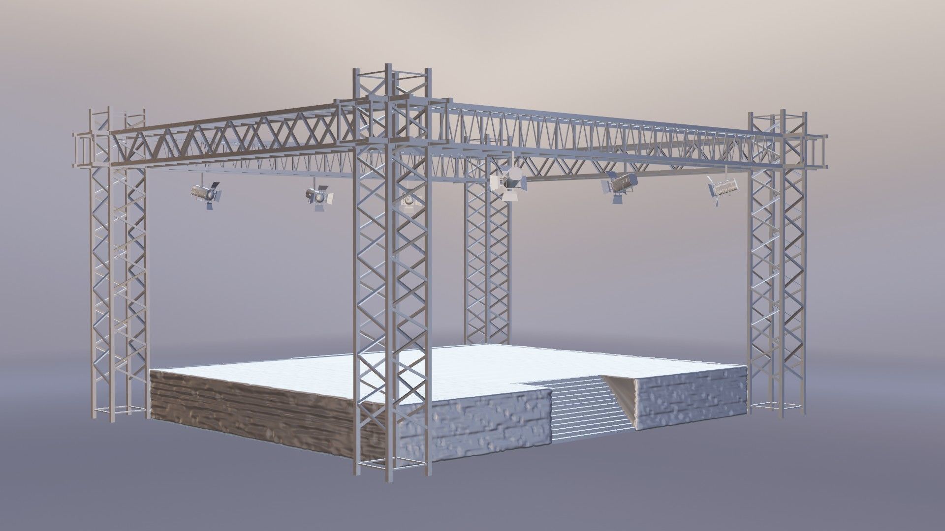 3d model of the scene 3D model | CGTrader