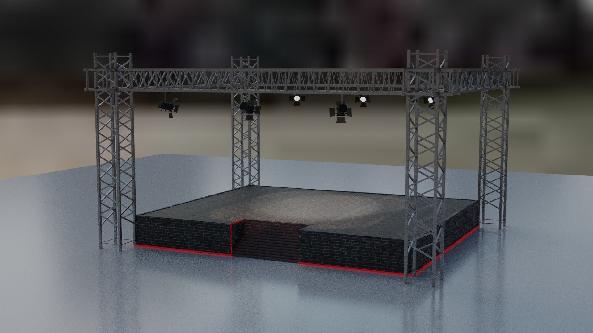 3d model of the scene 3D model | CGTrader