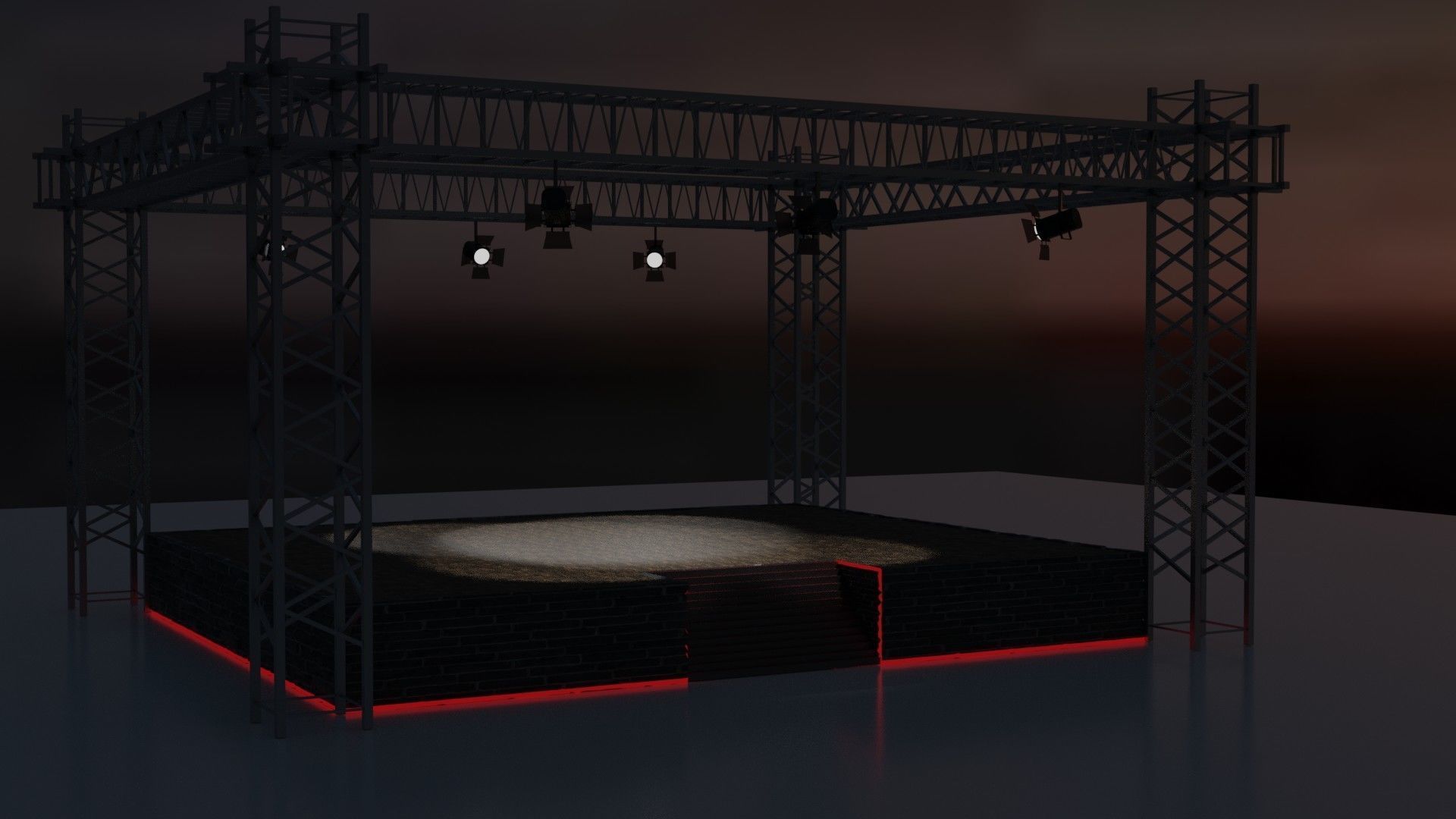 3d model of the scene 3D model | CGTrader