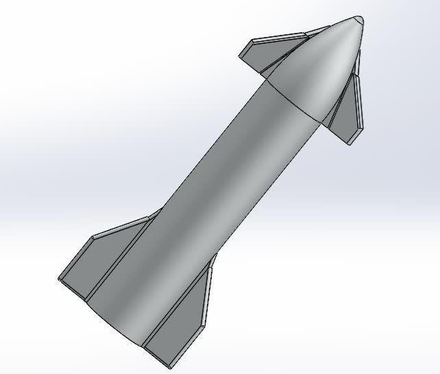 starship rocket launcher free 3D model 3D printable | CGTrader