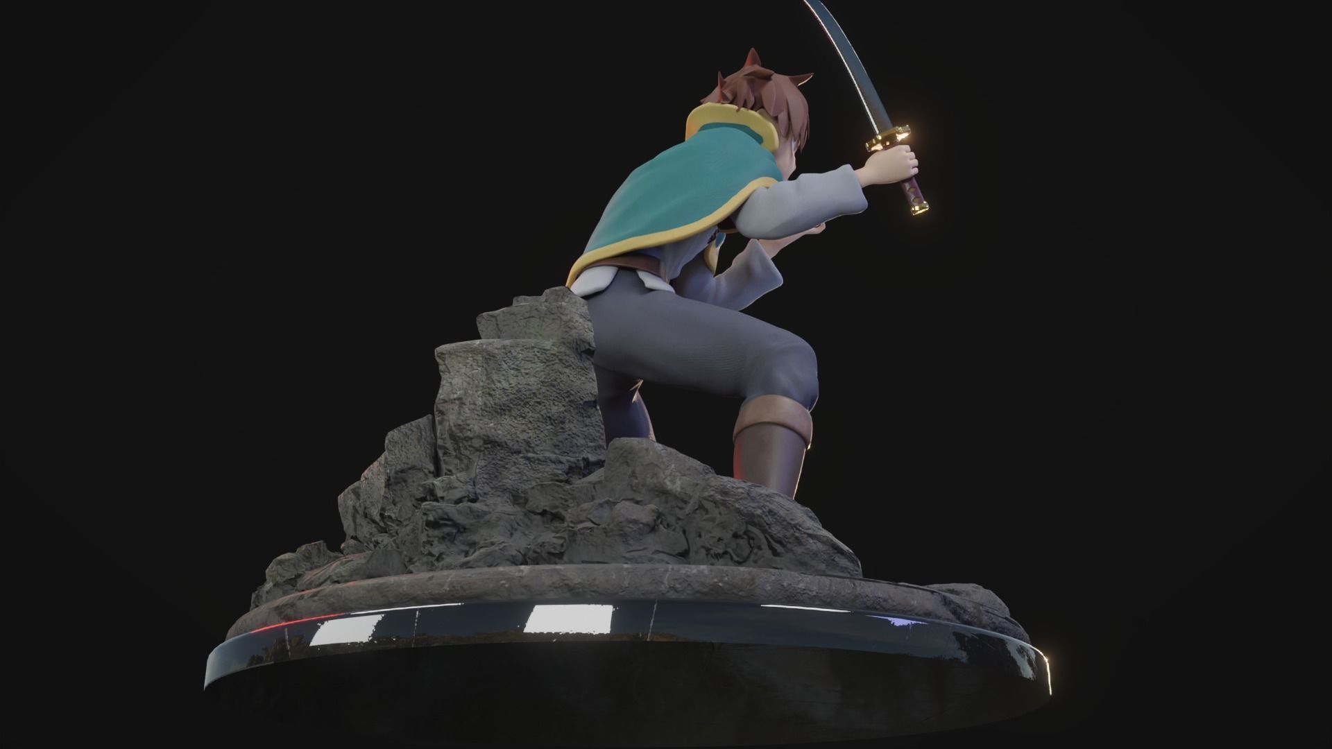 Kazuma from Konosuba 3D model 3D printable | CGTrader