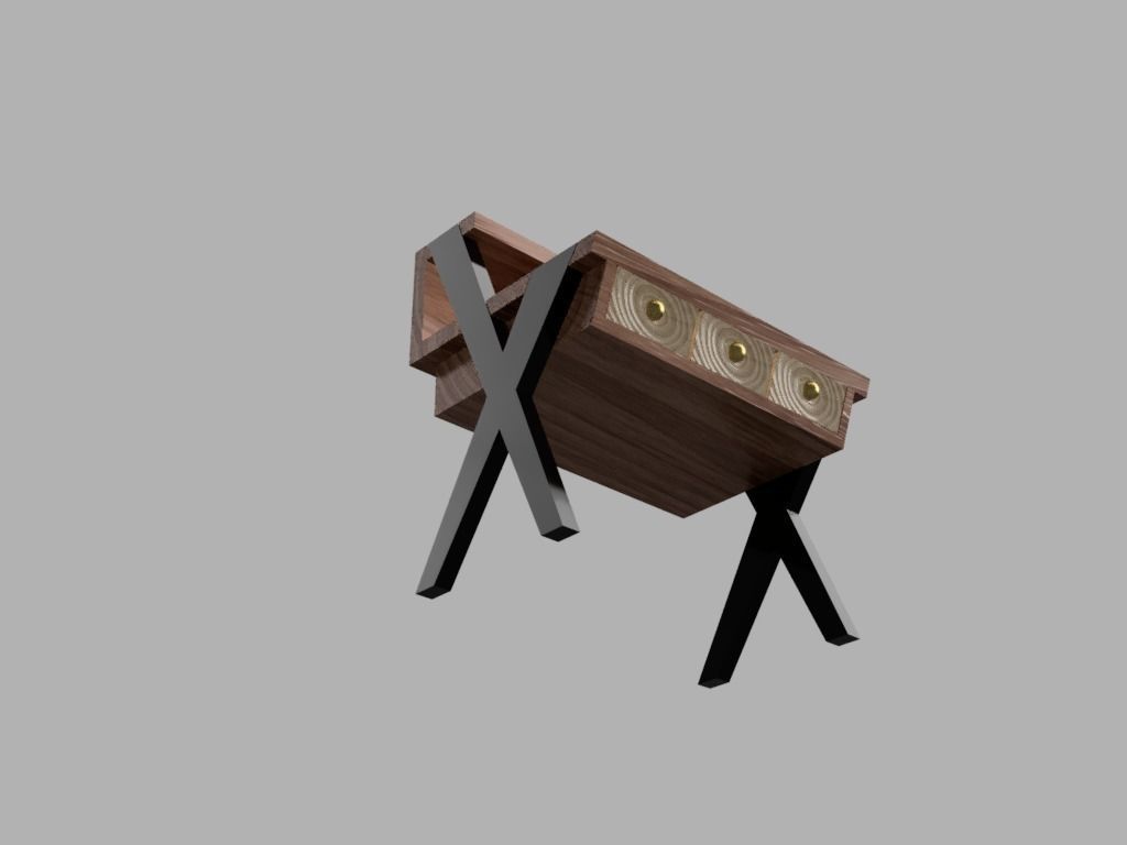 Table -Study 3D model 3D printable | CGTrader
