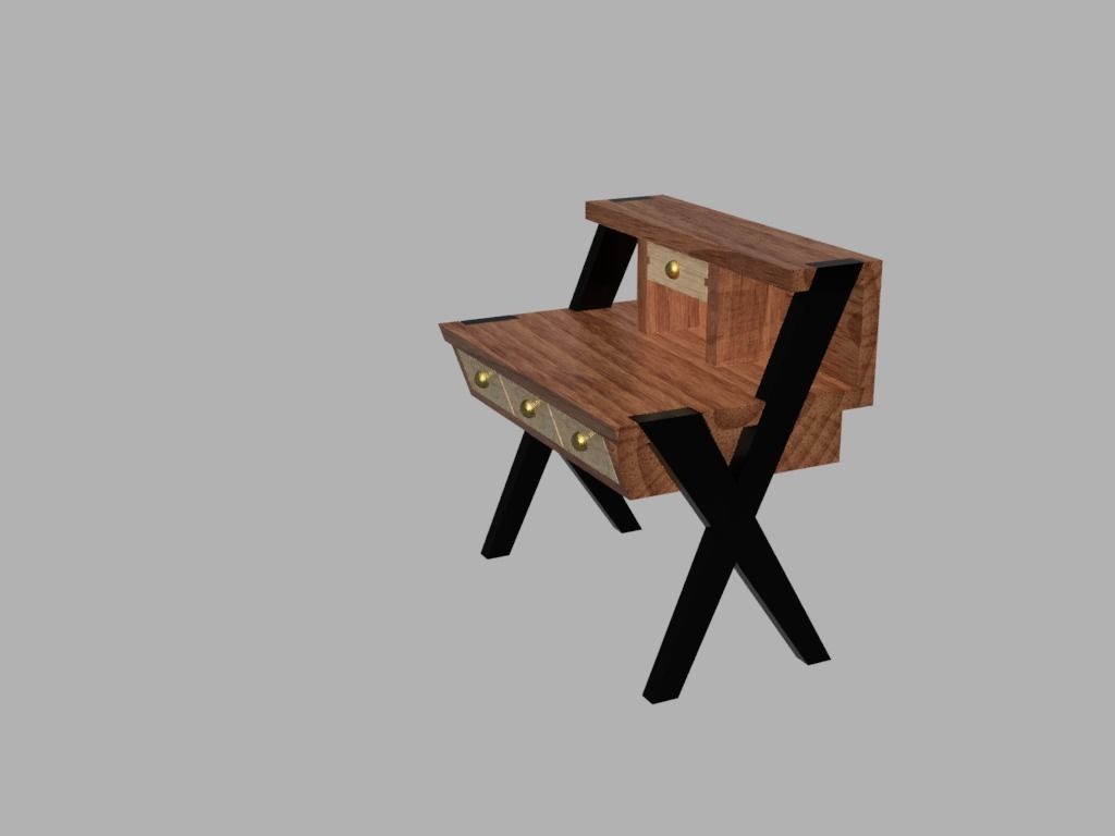 Table -Study 3D model 3D printable | CGTrader