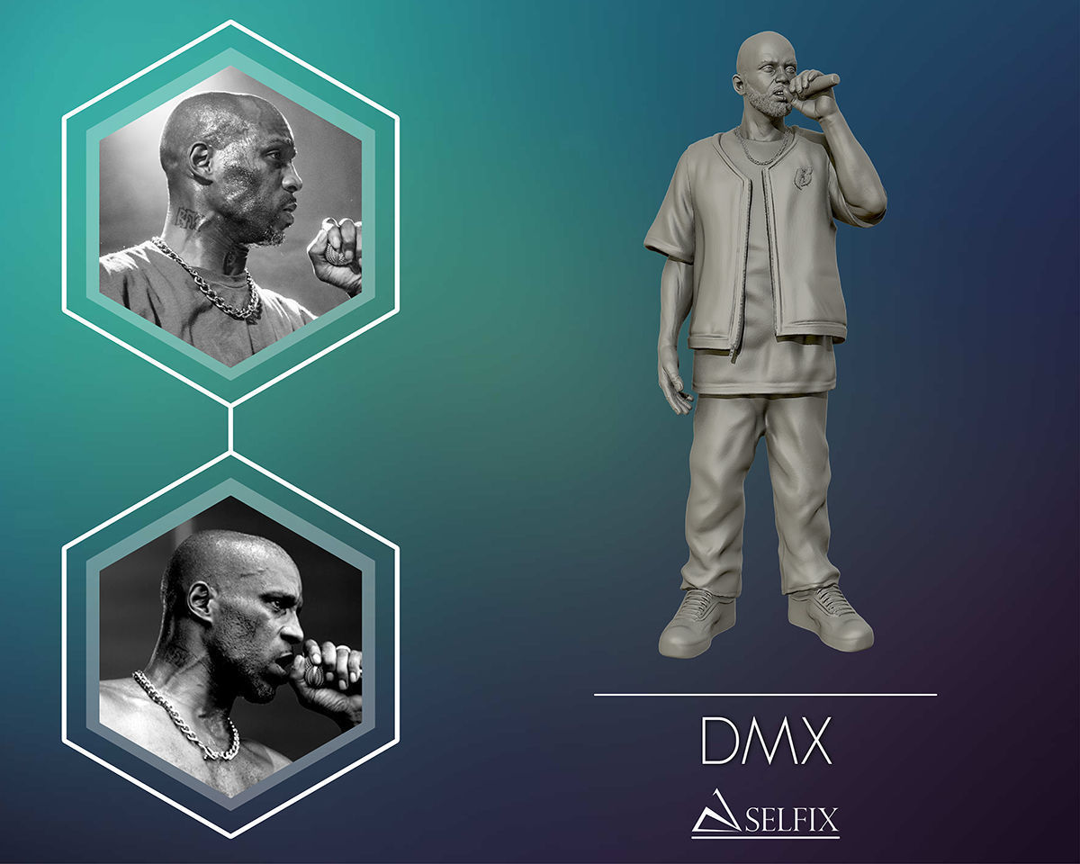 DMX full-body sculpture 3D model 3D printable | CGTrader